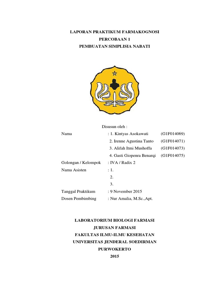 Pembuatan Simplisia Nabati | PDF