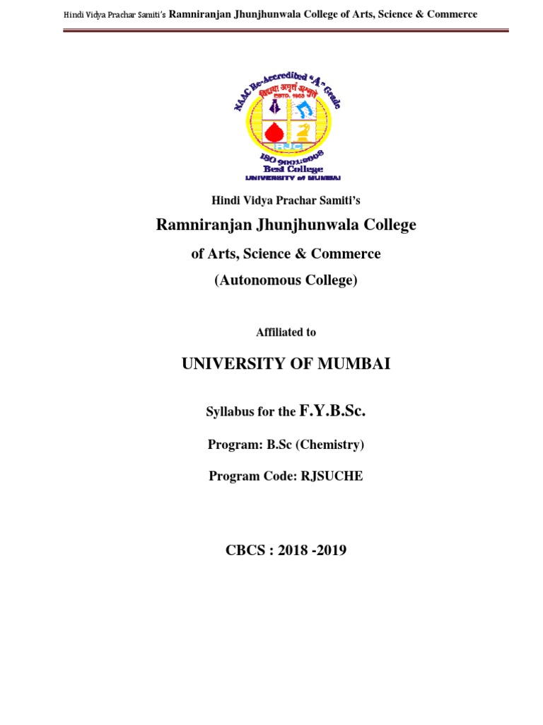 B.Sc. Chemistry Syllabus | PDF | Alkene | Chemical Reactions