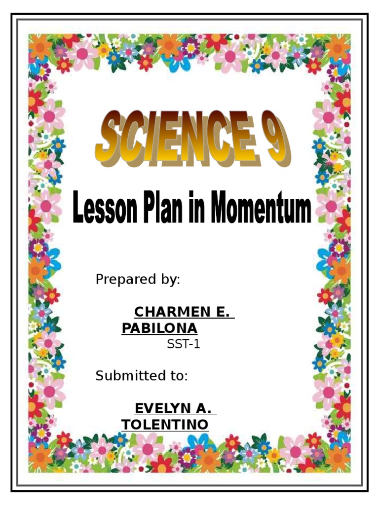 A Detailed Lesson Plan in Momentum | PDF | Momentum | Velocity