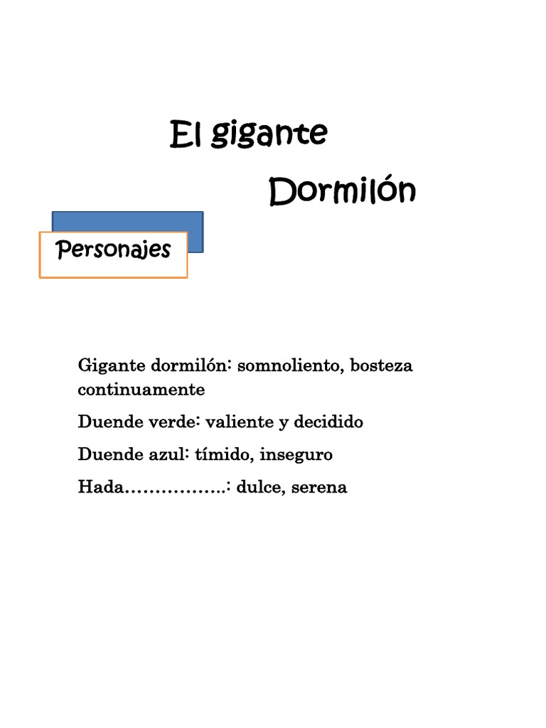 Aventura de Duendes y Gigante Dormilón | PDF | Ocio