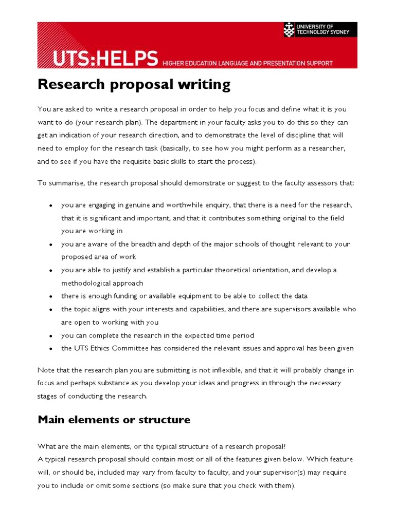 Research Proposal Writing Guide | PDF | Cognition | Psychology