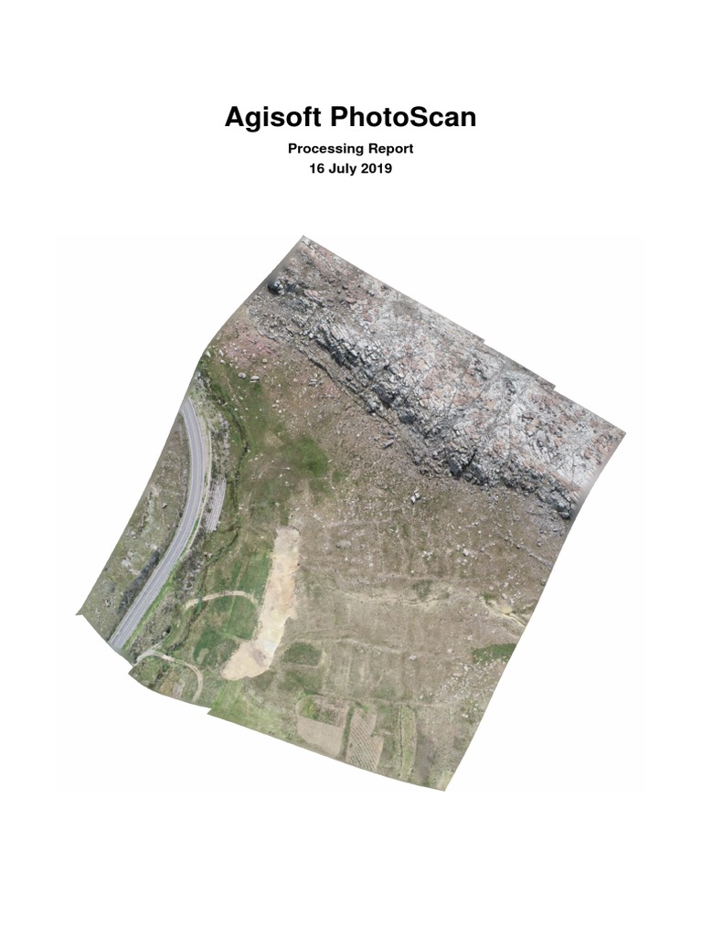 Agisoft Photoscan: Processing Report 16 July 2019 | PDF | Image ...