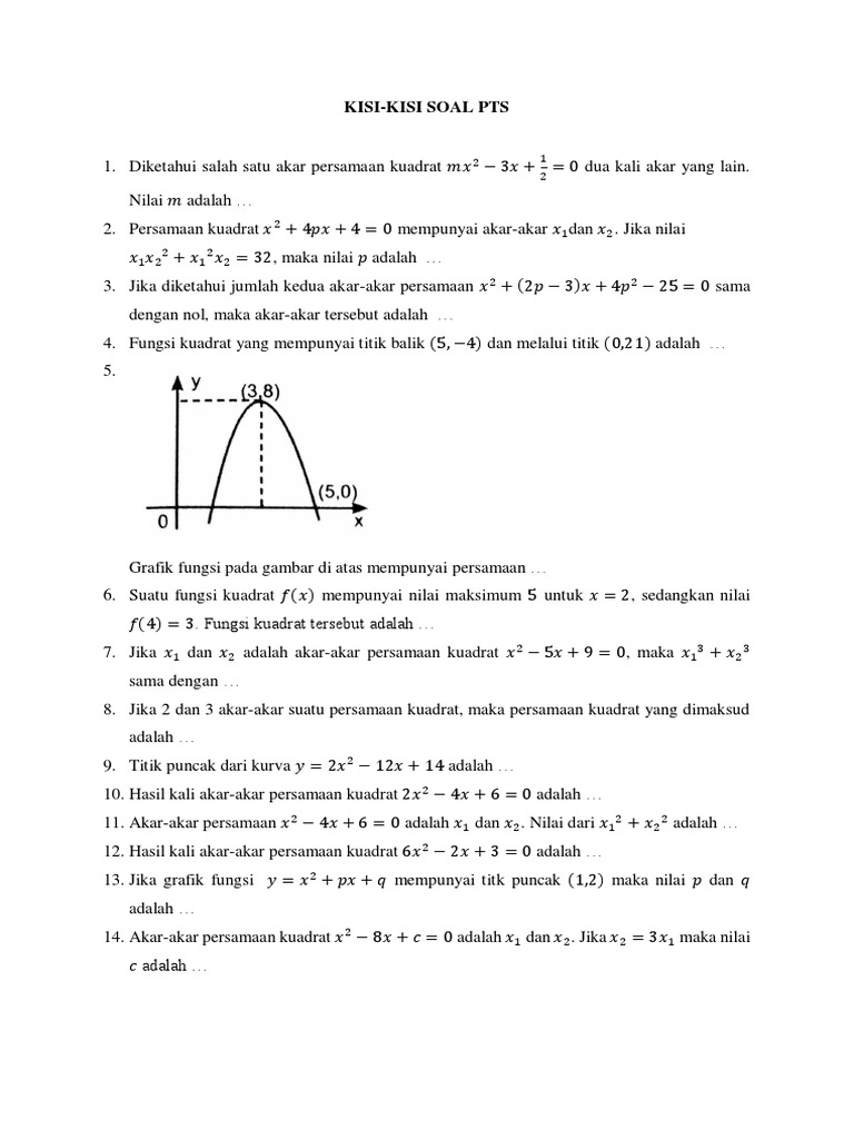 Kisi-Kisi Soal Kelas 11 | PDF
