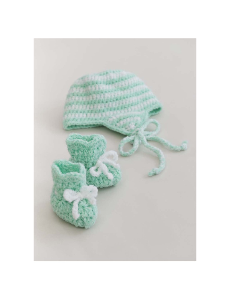 Baby Set Crochet | PDF | Crochet | Weaving
