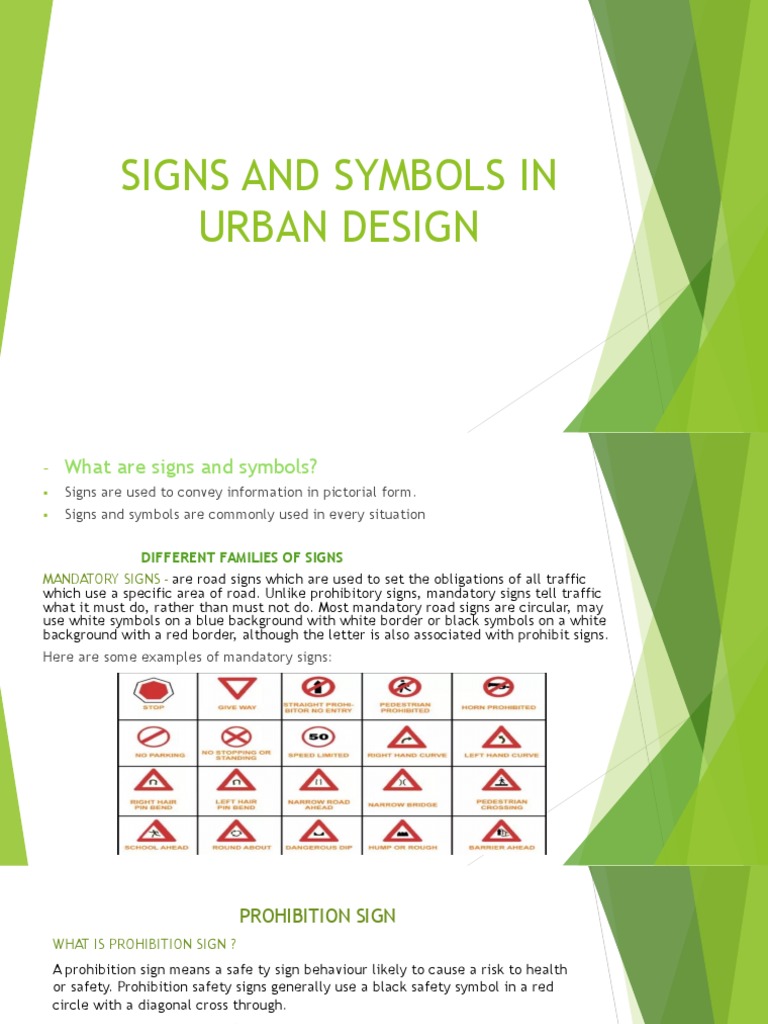 Signs and Symbols in Urban Design | PDF