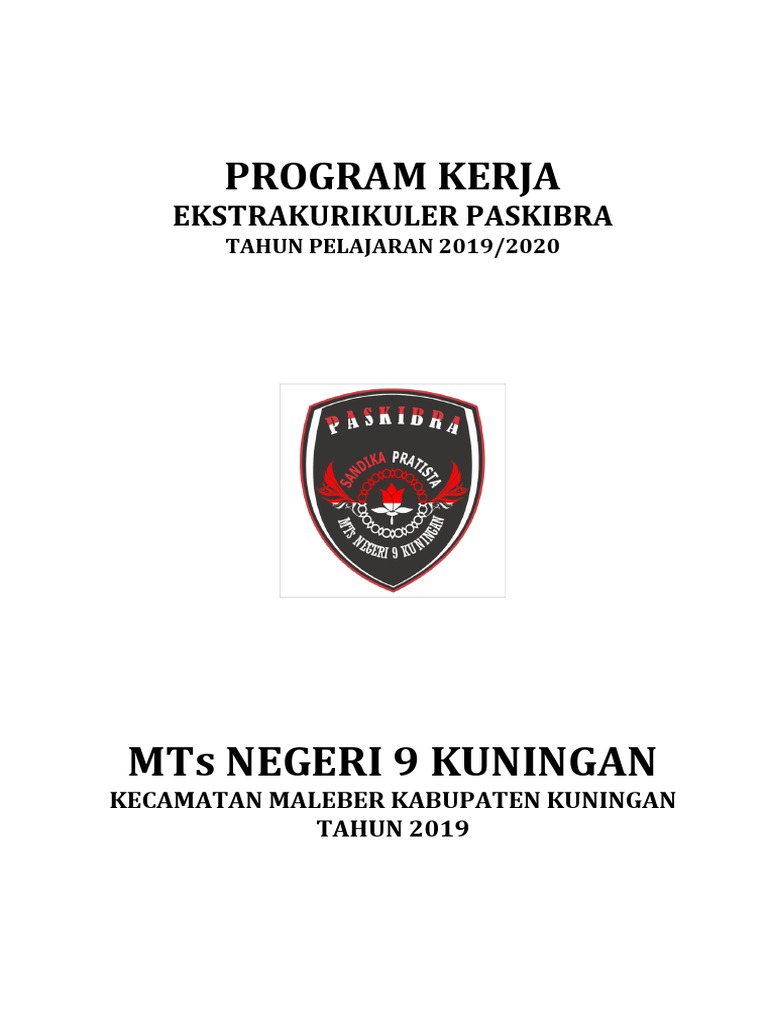 Program Kerja Paskibra | PDF