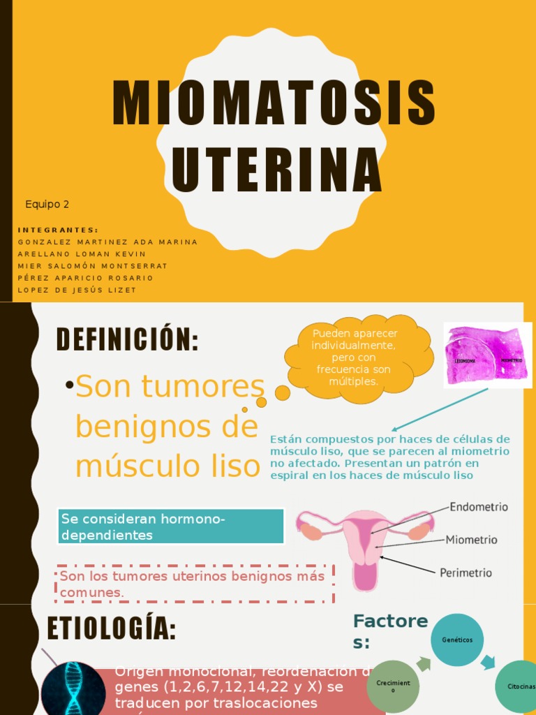 Miomatosis Uterina | PDF | Citocina | Anatomía