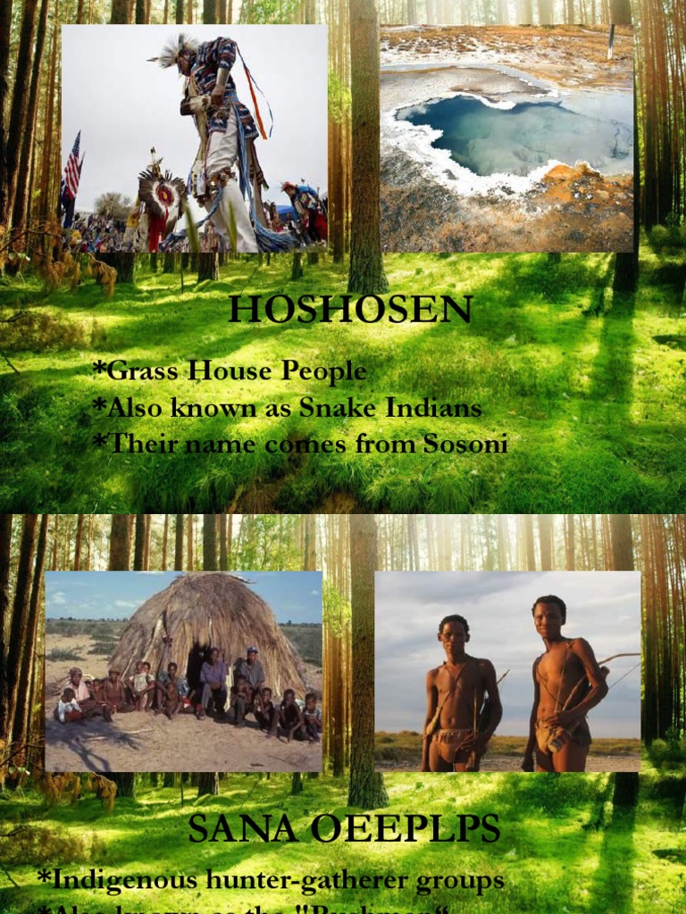 Hoshosen: Grass House People Also Known As Snake Indians Their Name ...