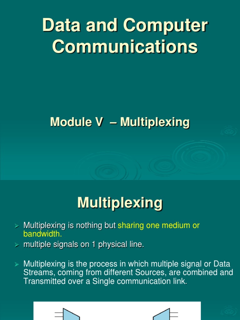 Data And Computer Communications Multiplexing Pdf Multiplexing Networks 