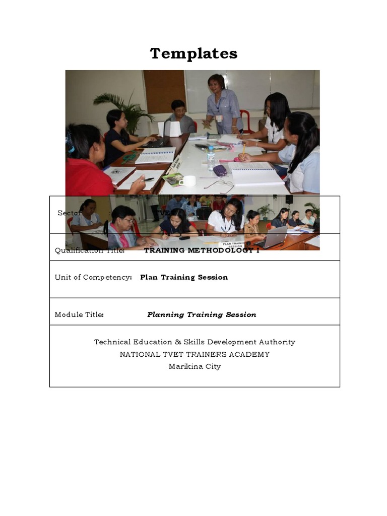 TM 1 Templates | PDF | Occupational Safety And Health | Learning