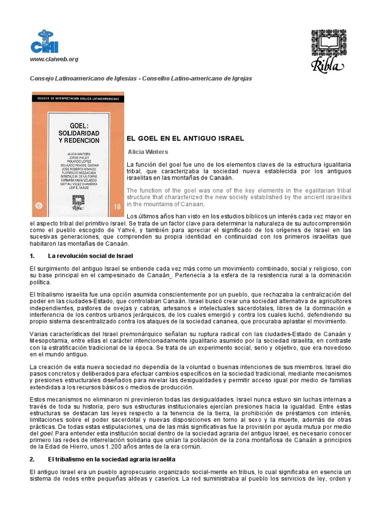 El Goel en El Antiguo Israel | PDF | Israel | Política mundial