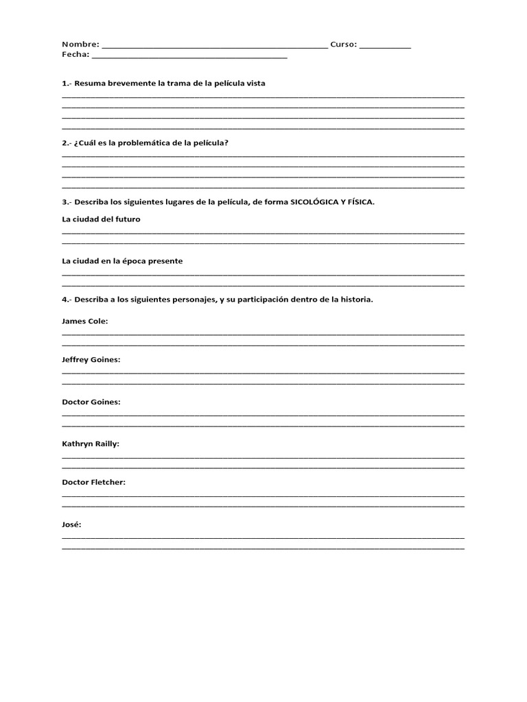 Guía Doce Monos | PDF