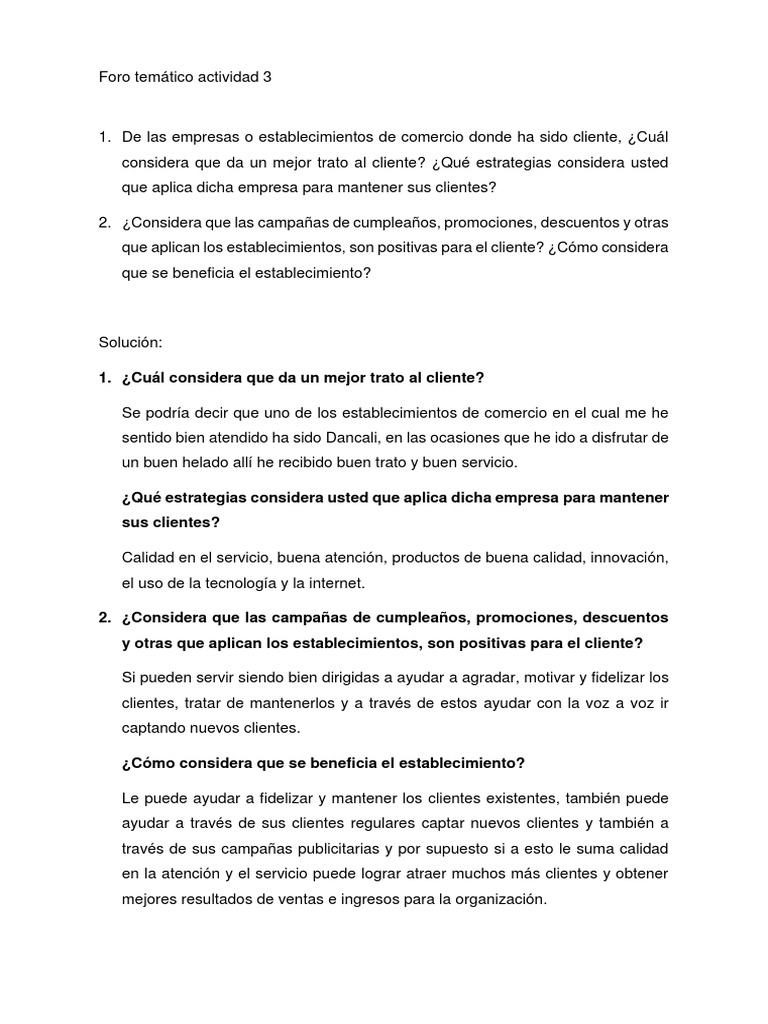Foro temático actividad 3.docx | PDF