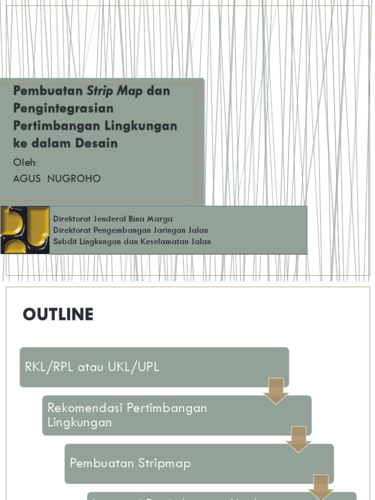 Pembuatan Strip Map Dan Pengintegrasian Pertimbangan Lingkungan | PDF