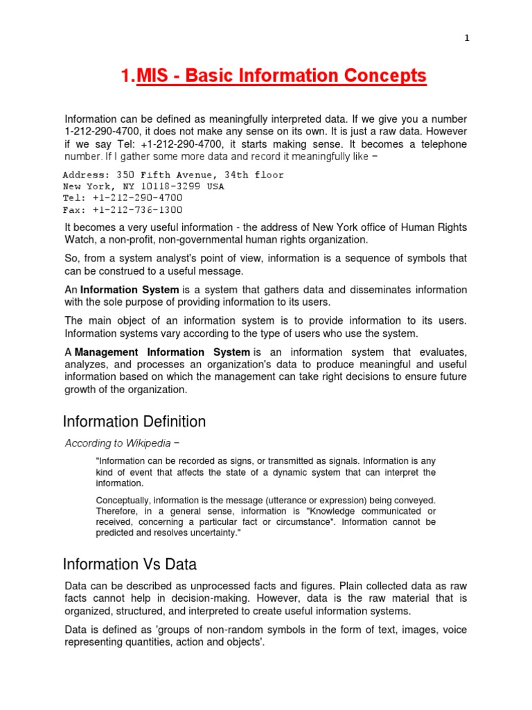 Management Information System (Mis) | PDF | Enterprise Resource ...