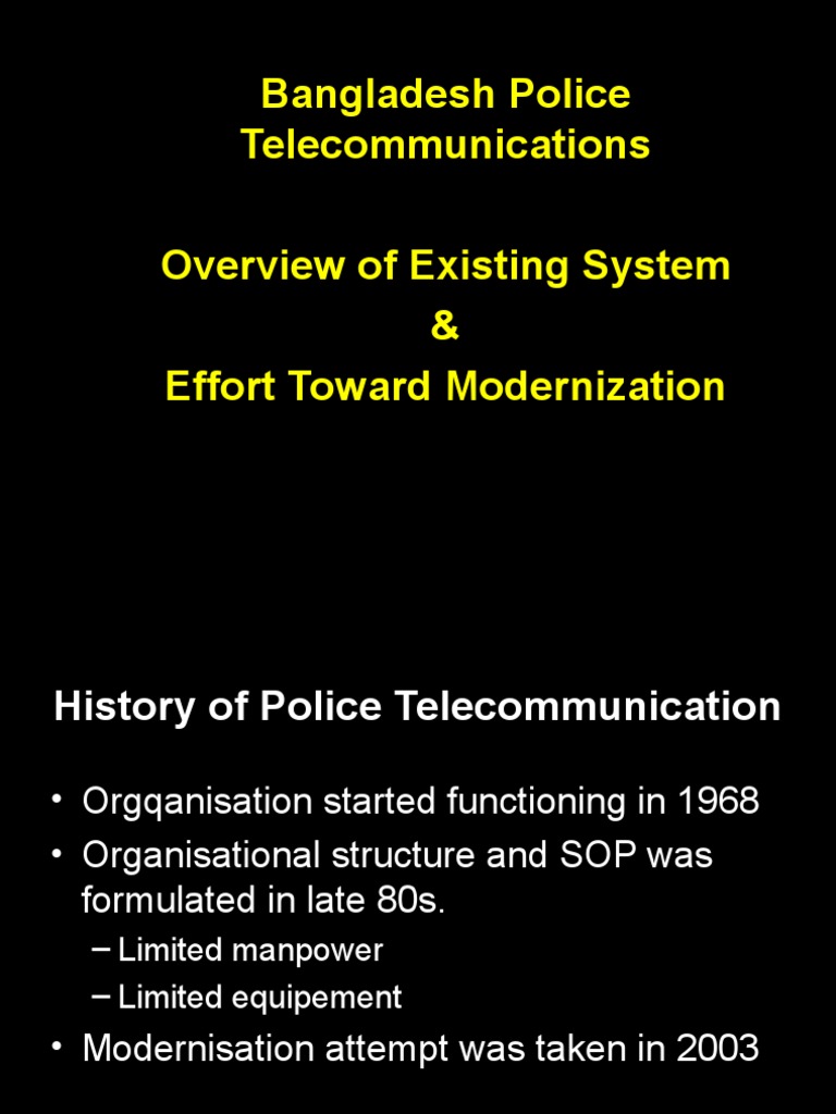 Overview of Police Telecommunication2 | PDF | Telecommunication | Very ...