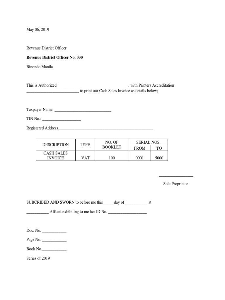 Authorization Letter - Malabon | PDF