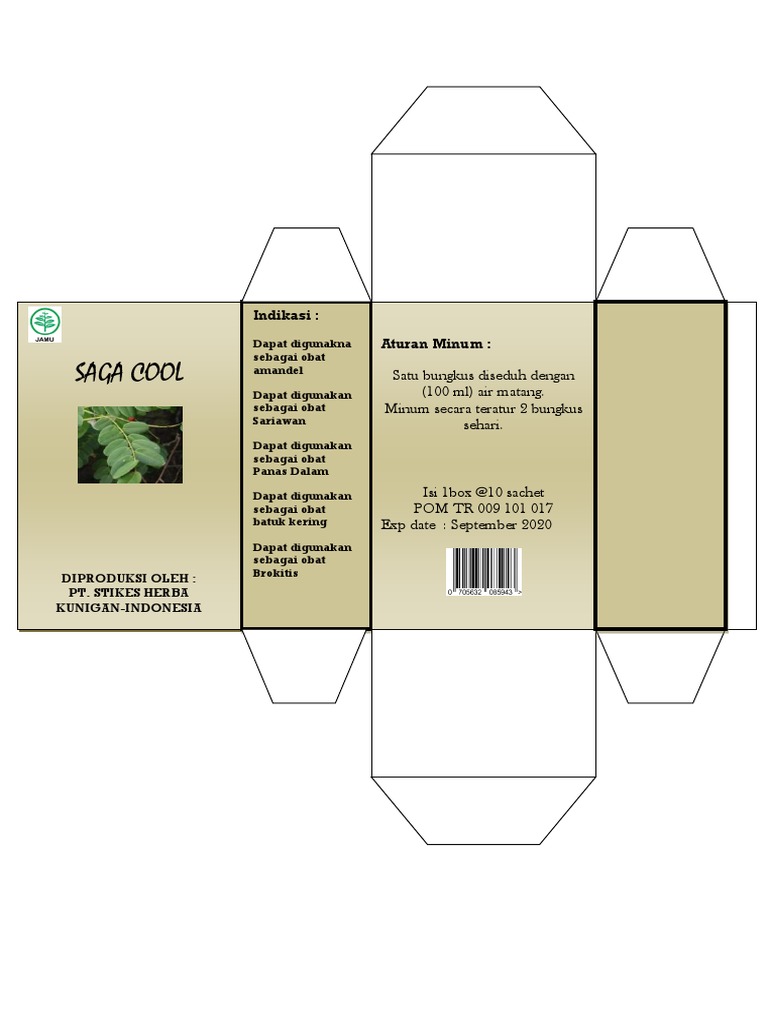 Kemasan Sekunder SAGA | PDF