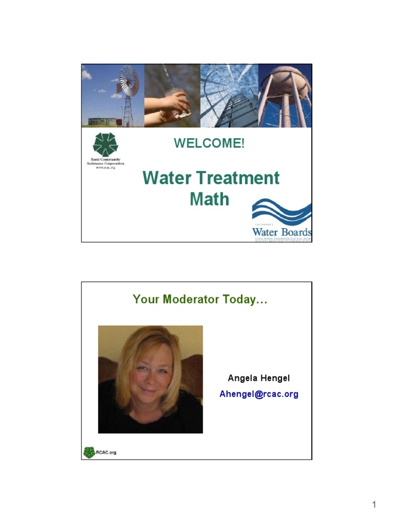 Water Treatment Math 2016 PDF | PDF | Gallon | Filtration