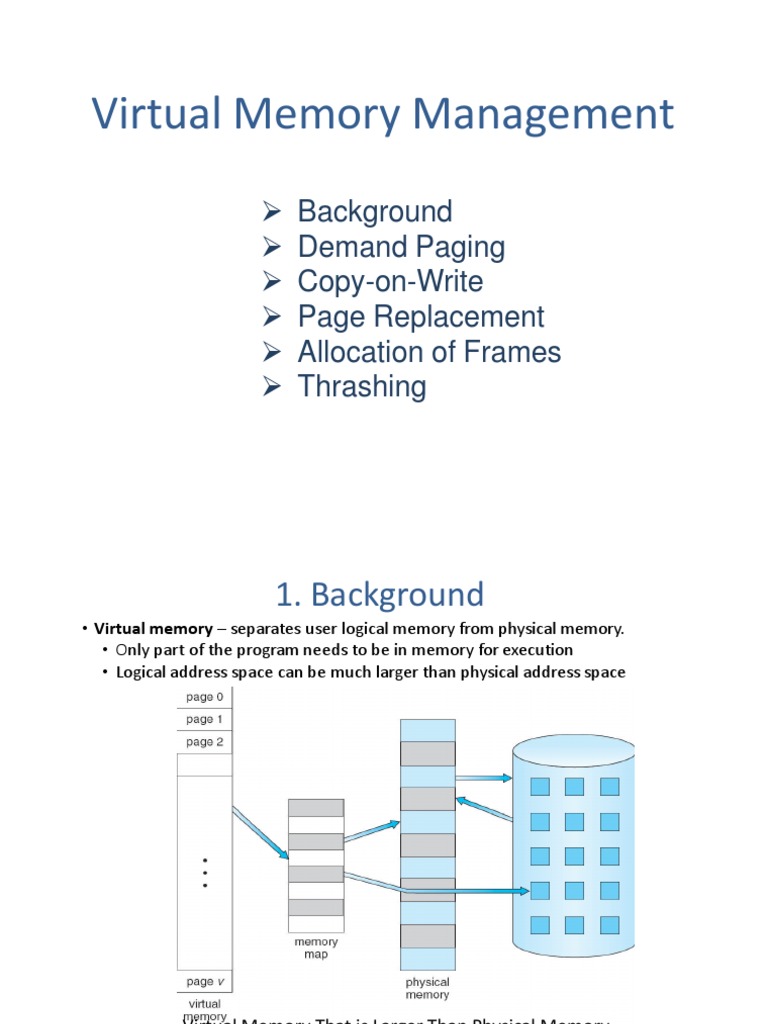 Virtual Memory Management | PDF | Computer Data Storage | System Software