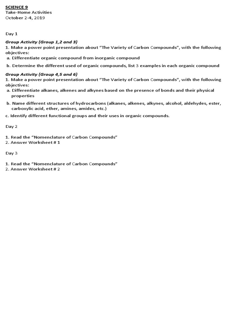 Group Activity (Group 1,2 and 3) | PDF