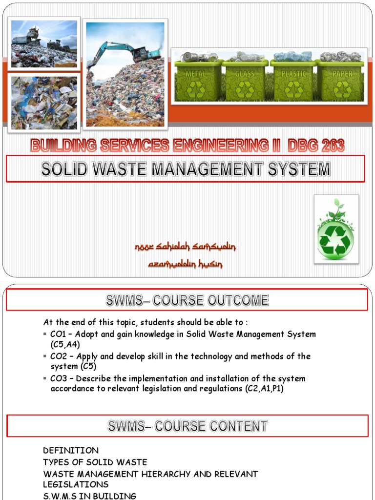 Solid Waste Management System Overview | PDF | Waste Management ...
