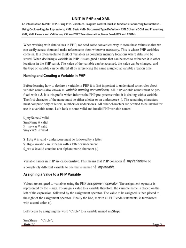 Php And Xmlunit 4 Complete Notes Pdf Regular Expression Http Cookie