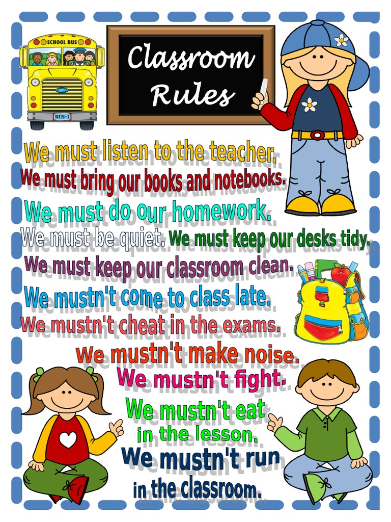 Classroom Rules Flashcards