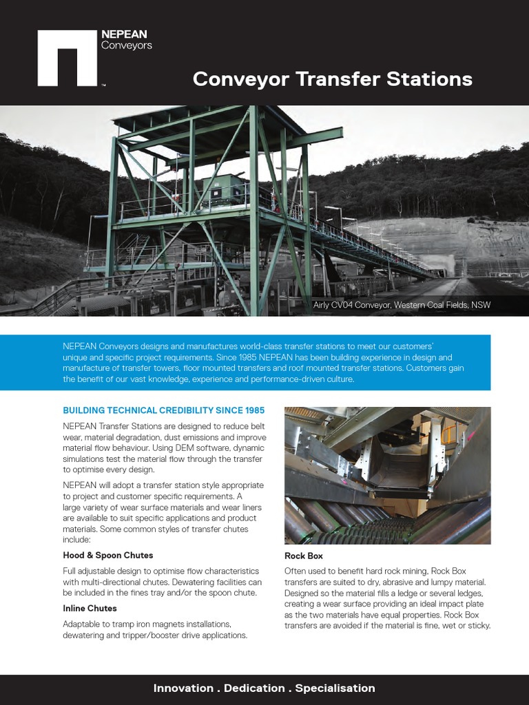 Conveyor Transfer Stations 2 | PDF | Wear | Mining