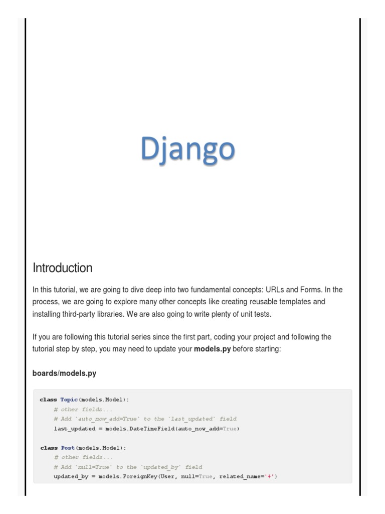 Django: Boards/models - Py | PDF | Regular Expression | Information Technology Management