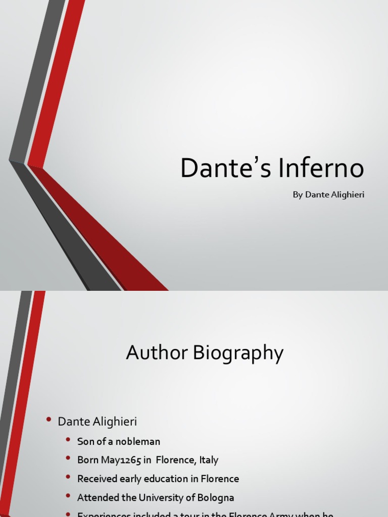 Dante Background Notes | PDF | Inferno (Dante) | Divine Comedy