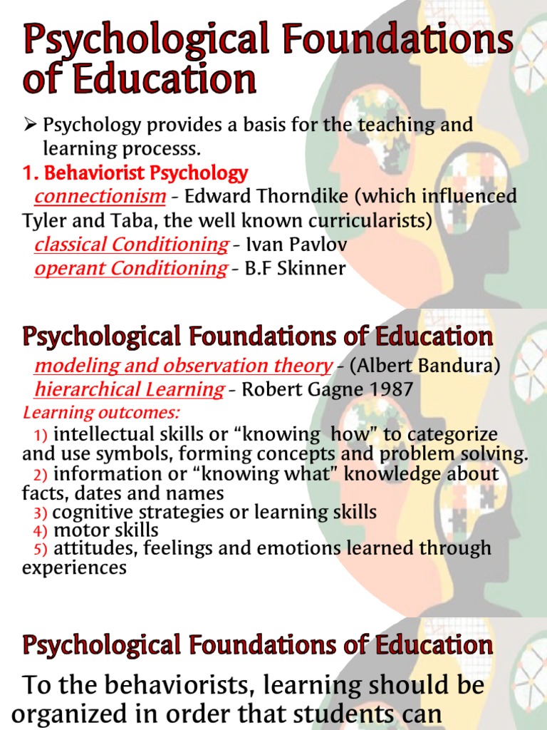 Psychological Foundations | PDF | Psychology | Learning