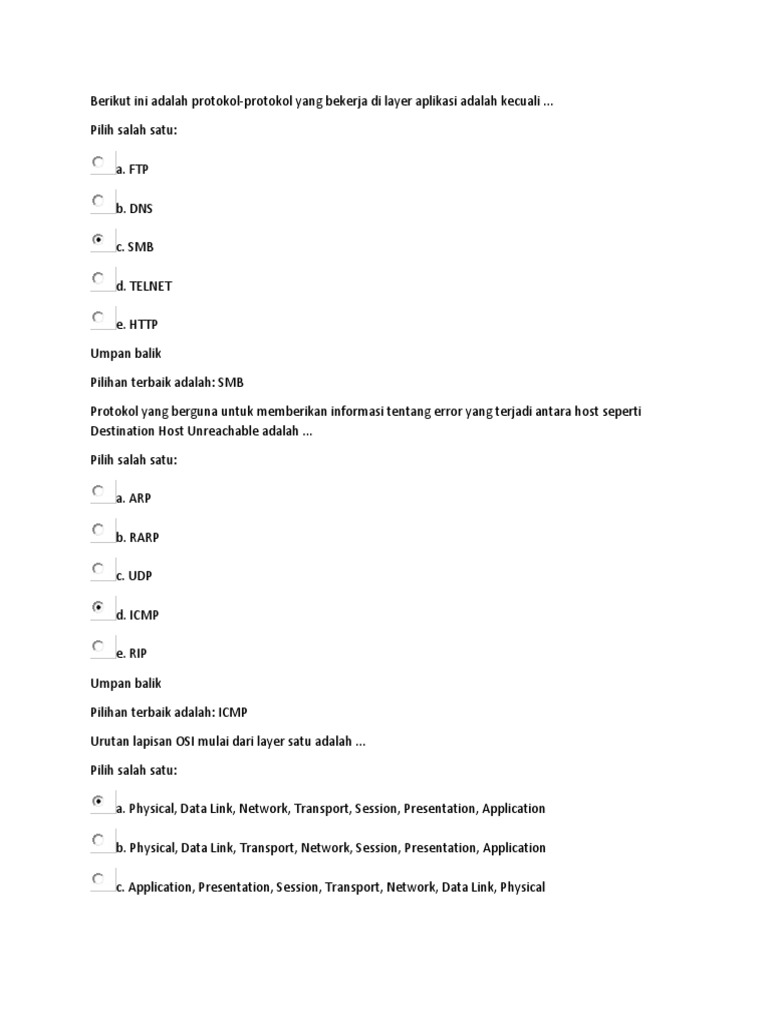Kumpulan Soal Soal Mtcna | PDF