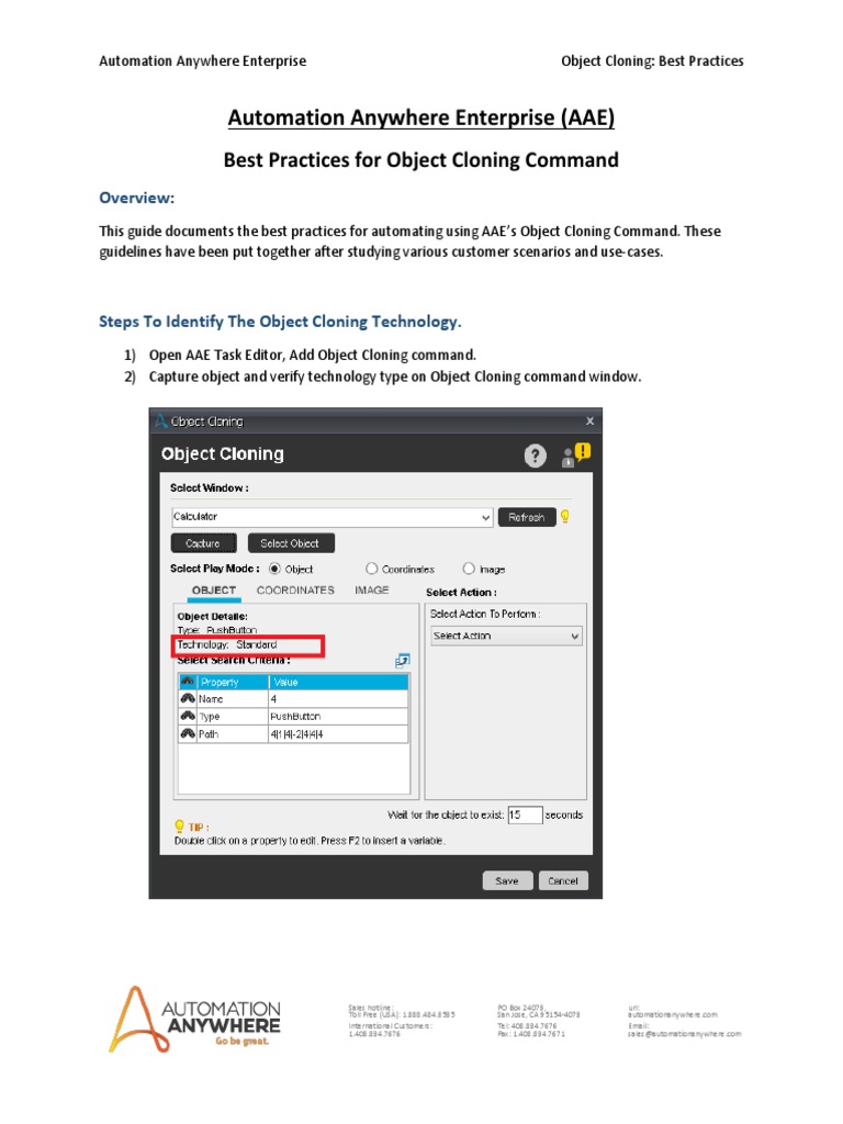 Object Cloning Best Practices Pdf Html Html Element