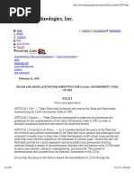 Irr Ra 7160 | PDF | Local Government | Non Governmental Organization