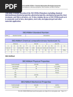 Datasheet For Steel Grades Structure Steel 45H | PDF | Rolling ...