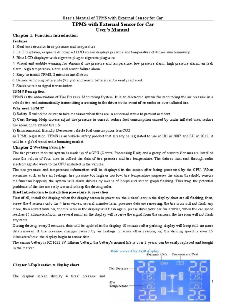 Tpms | PDF | Mechanical Engineering | Electrical Engineering