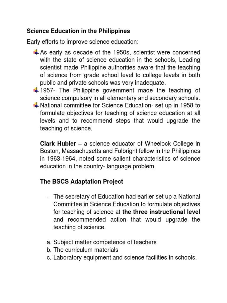 Science Education in The Philippines and Indigenous | PDF | Science ...