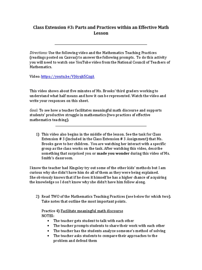 Class Extension 3 - Ms | Download Free PDF | Teachers | Teaching ...