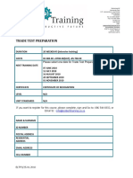 Trade Test Application Guidelines | PDF | Apprenticeship
