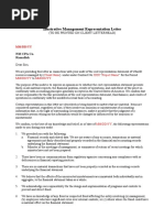 Management Representation Letter Example | PDF | Financial Statement ...