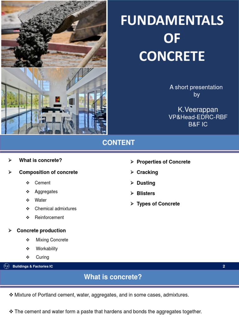 Concrete Fundamentals Overview | PDF | Concrete | Cement