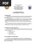 Matatag Accomplishment Narrative Report | PDF