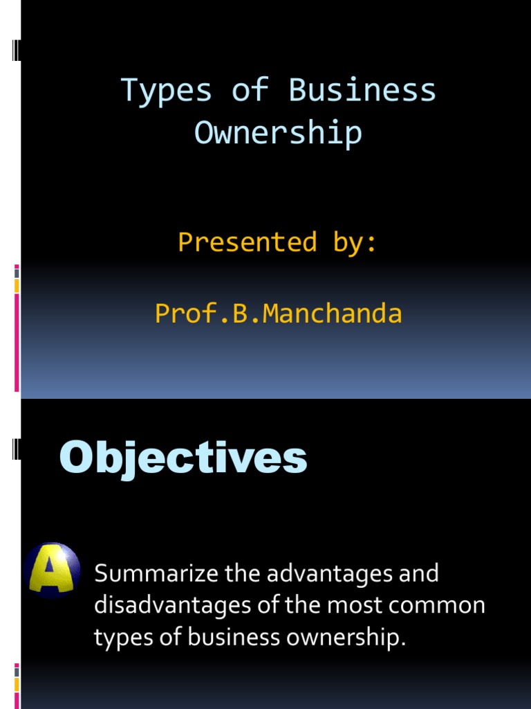 Types of Business Ownership Explained | PDF | Corporations | Partnership