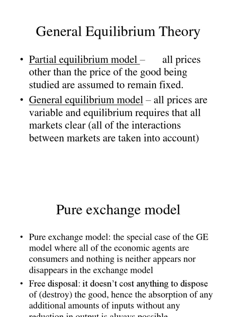 Partial General | Download Free PDF | General Equilibrium Theory ...