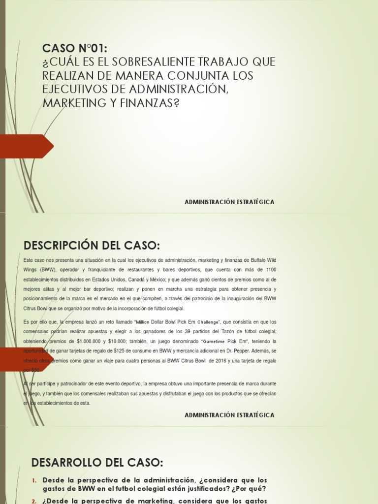 Caso N°01 | PDF | Marketing | Publicidad