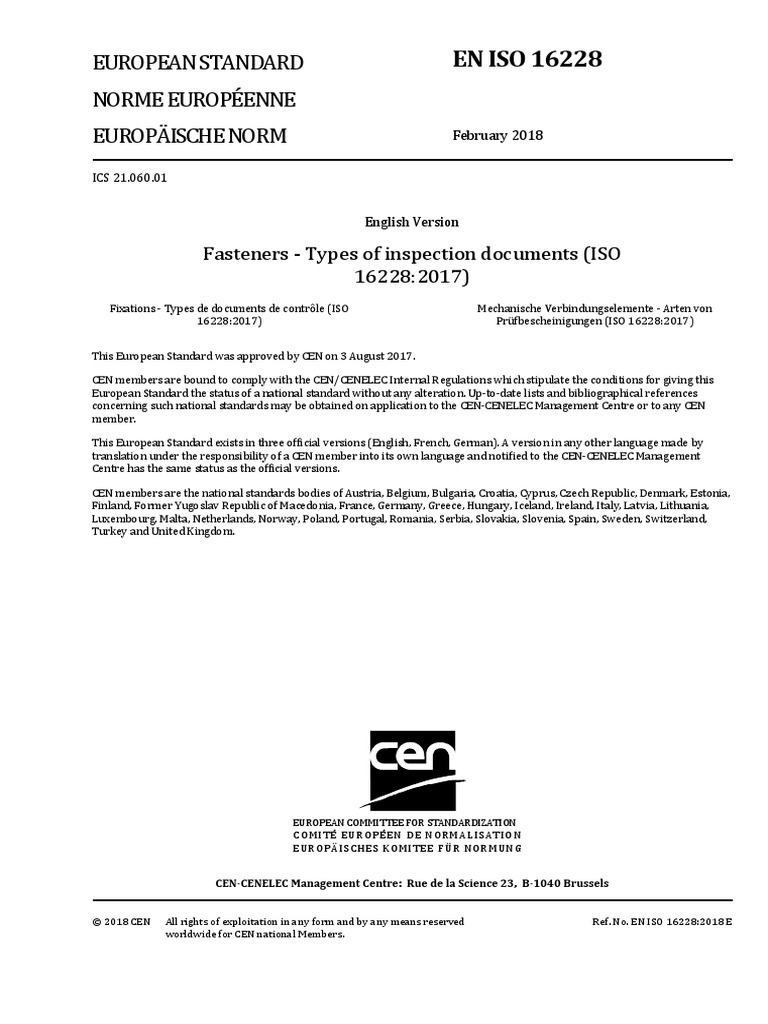 Standard For Fasteners | PDF | Screw | Nut (Hardware)