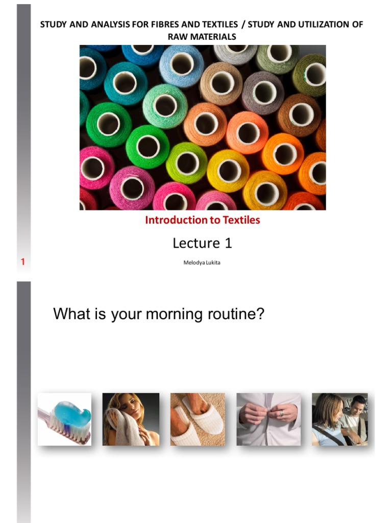 Textile Introduction | PDF | Textiles | Yarn