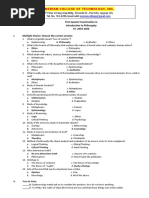 Table of Specification Introduction To The Philosophy of The Human ...