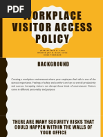 Visitor Policy | PDF | Security Guard | Confidentiality